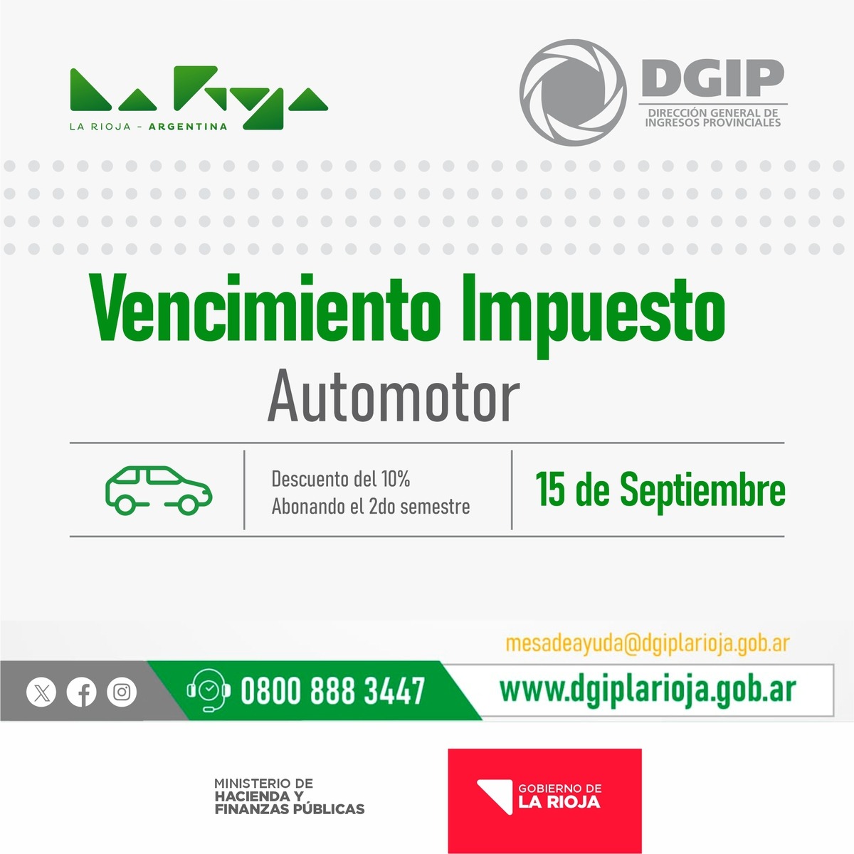 DGIP comunica que el 15 de septiembre vence el 2° semestre del Impuesto ...