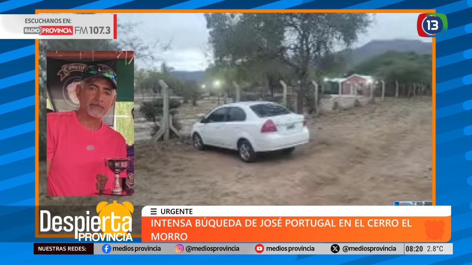 Intensa búsqueda de José Portugal en el Cerro El Morro - Medios Provincia